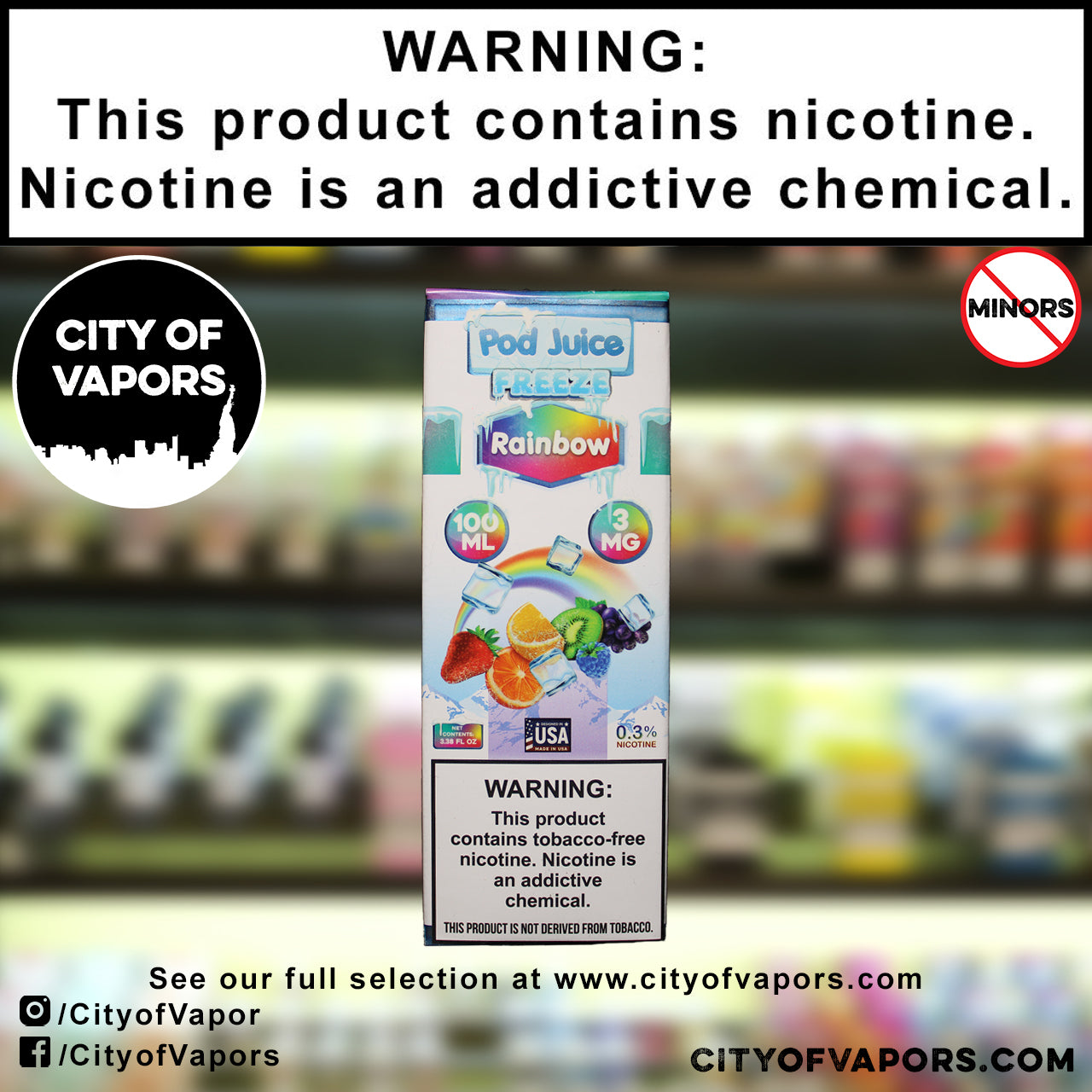 PJ Rainbow Freeze 100ml