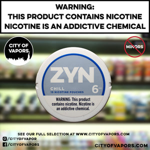 Chill 6mg by ZYN Nicotine Pouches